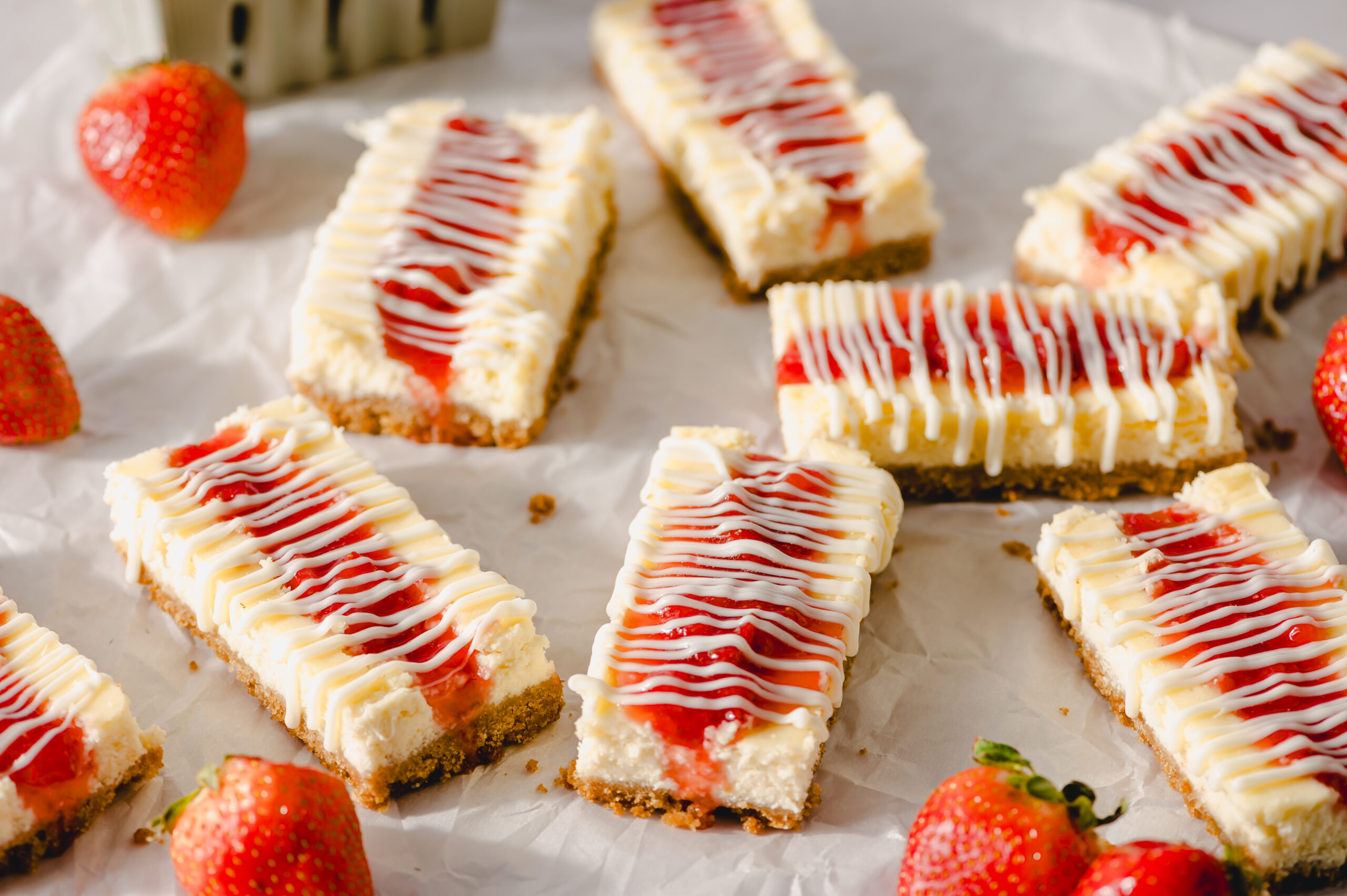 Strawberry Cheesecake Bars - Truly Recipes